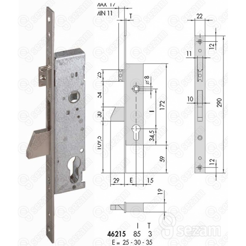 CISA 46215-35 ΚΛΕΙΔΑΡΙΑ MAXAΙΡΩΤΗ ΧΩΝΕΥΤΗ ΑΛΟΥΜΙΝΟΠΟΡΤΑΣ (ΚΟΚΚΙΝΗ ΣΕΙΡΑ ...