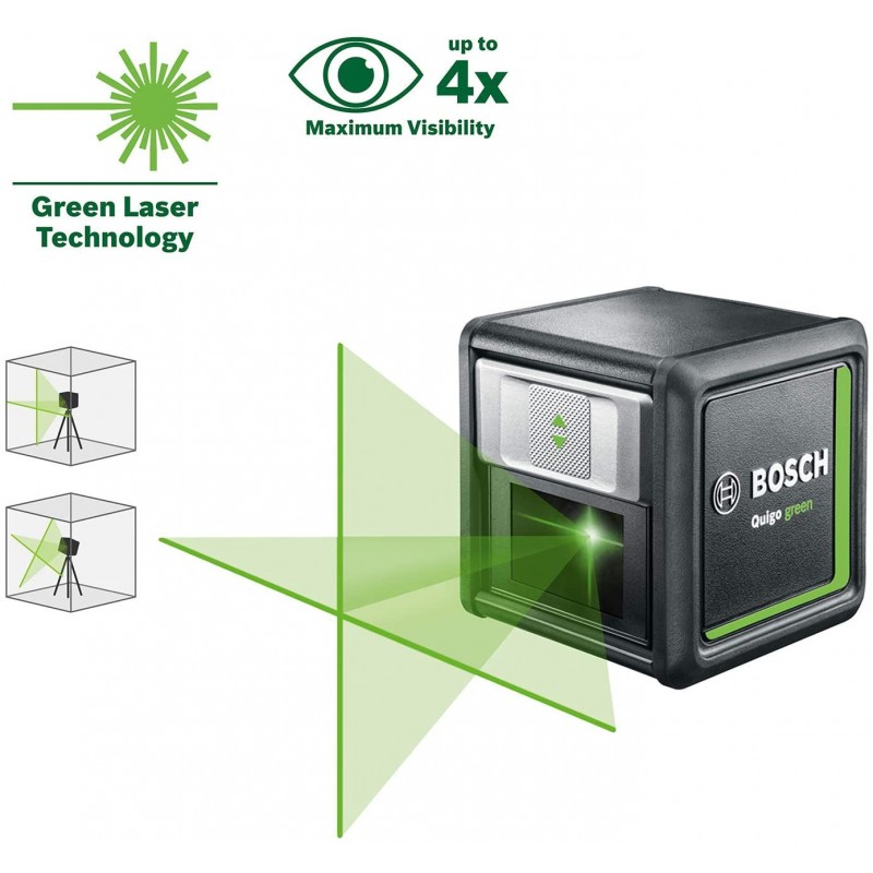 BOSCH QUIGO GREEN ΛΕΙΖΕΡ ΑΛΦΑΔΙ ΑΚΤΙΝΩΝ ΜΕ ΤΡΙΠΟΔΑ BOSCH